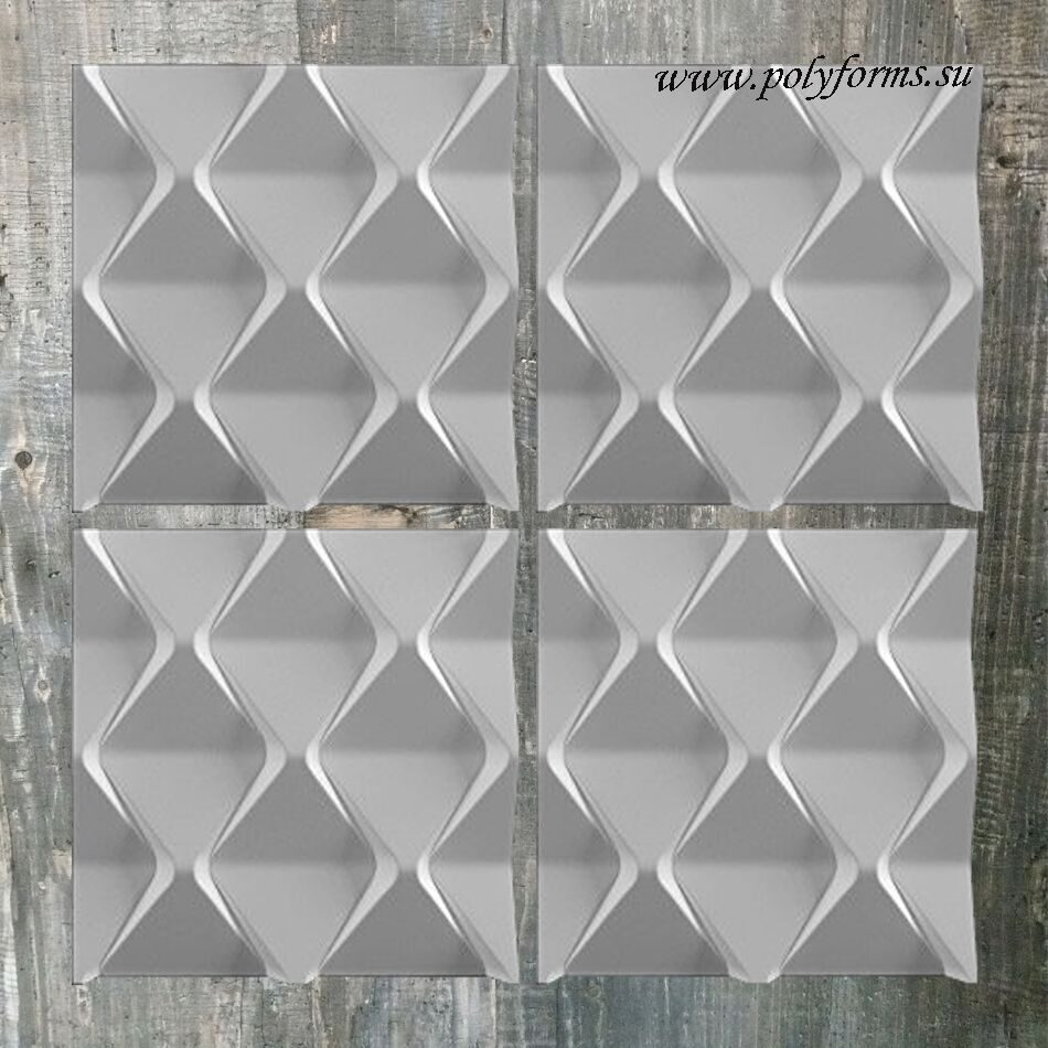 Гипсовые 3D панели CASCADE 500х500